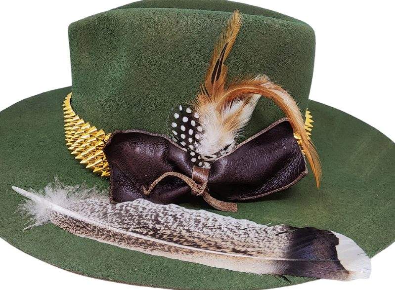 Mean Green Customized Fedora Hat – 2 2 5 5 Custom Hats