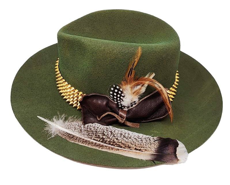 Mean Green Customized Fedora Hat – 2 2 5 5 Custom Hats
