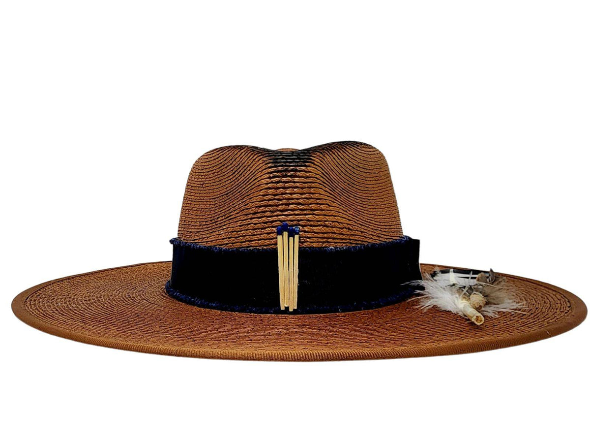Straw Fedora Hat – 2 2 5 5 Custom Hats