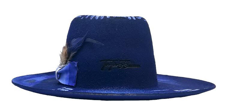 Exclusive Royal Blue Customized Fedora Hat – 2 2 5 5 Custom Hats